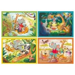 Ravensburger Kinderpuzzle 4x35 Teile - Speedy Puzzle