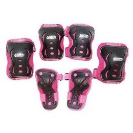 BEST Sporting Sch&uuml;tzer Set Girls bis 50 kg pink/schwarz Gr&ouml;&szlig;e XS/S 7 Teile