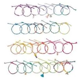 Farbenfrohe Regenbogen-Wickelarmb&auml;nder &ndash; Bastel-Set f&uuml;r kreative Kinder (30 Schmuckst&uuml;cke)