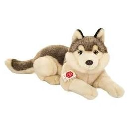 HERMANN TEDDY ORIGINAL Teddy Hermann 90855 - Wolf liegend, Pl&uuml;sch, L&auml;nge: 40 cm