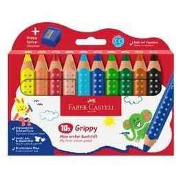 Faber-Castell Buntstifte Grippy 10er Set mit Spitzer