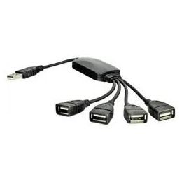 Akyga AK-AD-13 USB-Hub 4 Port USB-A USB 2.0 480MBit/s Schwarz AK-AD-13