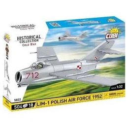 Cobi 5822 - Historical Collection, Cold War, LIM-1 POLISH AIR FORCE 1952, Kampfflugzeug, 504 Klemmbausteine, 1 Figur