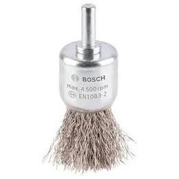 Bosch Accessories Pinselb&uuml;rste, gewellt, rostfrei, 0,3 mm, 25 mm, 4500 U/ min Schaft-&Oslash; 6 mm 2608622127 1 St.