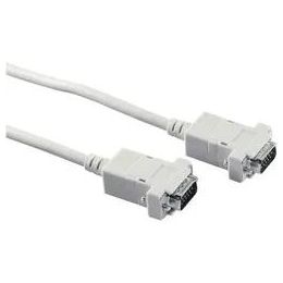 Digitus VGA Anschlusskabel VGA 15pol. Stecker, VGA 15pol. Stecker 1.80 m Grau AK-310100-018-E schraubbar VGA-Kabel