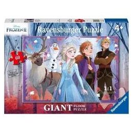 Ravensburger Kinderpuzzle 03031 - Die Eisk&ouml;nigin 2: Unterwegs im Zauberwald - Bodenpuzzle mit 60 gro&szlig;en Puzzleteilen, f&uuml;r kleine Disney-Fans ab 4 Jahren
