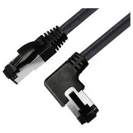 BKL Electronic 144035 RJ45 Netzwerkkabel, Patchkabel CAT 8.1 S/FTP 1 m Schwarz Halogenfrei 1 St.