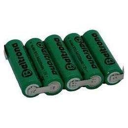 Beltrona RTU5AAZ Akkupack 5x Mignon (AA) Z-L&ouml;tfahne NiMH 6V 2200 mAh