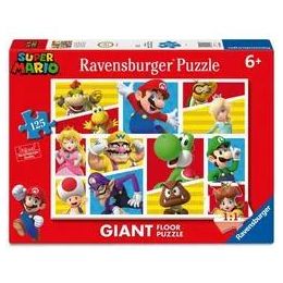 Ravensburger Kinderpuzzle 05640 - Marios Freunde und Feinde &ndash; gro&szlig;es Bodenpuzzle mit 125 Puzzleteilen, f&uuml;r Puzzle-Freunde und Super Mario-Fans ab 6 Jahren