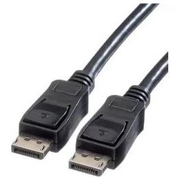 Value DisplayPort Anschlusskabel DisplayPort Stecker, DisplayPort Stecker 1.50 m Schwarz 11.99.5629 Geschirmt DisplayPort-Kabel
