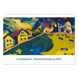 Klassische Moderne 2026 - Mit Kunst durchs Jahr (Wandkalender 2026 DIN A2 quer), Calvendo Monatskalender