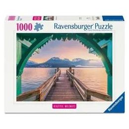 Ravensburger Erwachsenenpuzzle 1000 Teile - Romantischer Steg am Lac d'Annecy