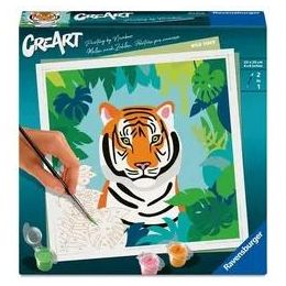 Ravensburger CreArt, Malen nach Zahlen Adults Trend - Wilder Tiger