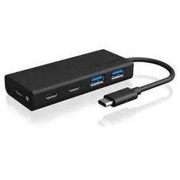 ICY BOX IB-HUB1426-CPD USB-Hub 4 Port USB-A USB 3.0 5 GBit/s mit USB-C&reg; Stecker Schwarz IB-HUB1426-CPD