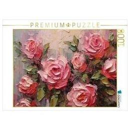 Calvendo Puzzle Rosa Rosen 1000 Teile Lege-Gr&ouml;&szlig;e 64x48cm Foto-Puzzle f&uuml;r gl&uuml;ckliche Stunden