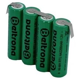 Beltrona RTU4AAZ Akkupack 4x Mignon (AA) Z-L&ouml;tfahne NiMH 4.8V 2200 mAh