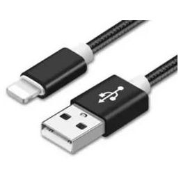 REEKIN USB-Kabel USB 2.0 USB-A Stecker, Apple Lightning Stecker 1.00m Schwarz 4260272282368