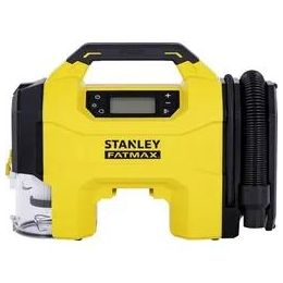 Stanley SXVI02001 Akku-Kompressor 10 bar 12V Adapter zum Betrieb per Kabel, Digitales Display