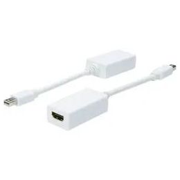 Digitus AK-340411-001-W DisplayPort / HDMI Adapter [1x Mini-DisplayPort Stecker - 1x HDMI-Buchse] Wei&szlig; 15.00 cm