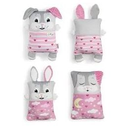 Nici Kuscheltier Hase mit Wendefunktion grau 30x20cm