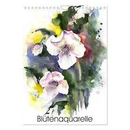 Bl&uuml;tenaquarelle (Wandkalender 2026 DIN A4 hoch), Calvendo Monatskalender