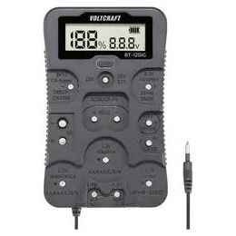 Voltcraft Batterietester BT-12DIG Messbereich (Batterietester) 1,2 V, 1,5 V, 3 V, 3,7 V, 6 V, 9 V, 12 V Batterie, Akku VC-14340820