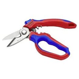 Knipex Gewinkelte Elektrikerschere mit Mehrkomponenten-H&uuml;llen, glasfaserverst&auml;rkt 160 mm 95 05 20 SB