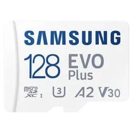 Samsung EVO Plus microSD-Karte Retail 128 GB UHS-I, v30 Video Speed Class, A2 Application Performance Class inkl. SD-Adapter