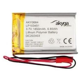Akyga LP103451 Akkupack x Spezial-Akku LiPo 3.7V 1850 mAh