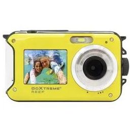 Easypix GoXtreme Reef Yellow Digitalkamera 24 Megapixel Gelb Full HD Video, Wasserdicht bis 3 m, Unterwasserkamera, Sto&szlig;fest, mit eingebautem Blitz