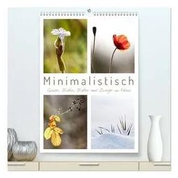 Calvendo Minimalistisch, Gr&auml;ser, Bl&uuml;ten, Bl&auml;tter und Zweige im Fokus (hochwertiger Premium Wandkalender 2026 DIN A2 hoch), Kunstdruck in Hochglanz