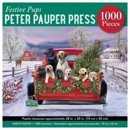 Festive Pups 1000-Piece Jigsaw Puzzle