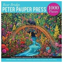 Bear Bridge 1000-Piece Jigsaw Puzzle (Gold Foil Highlights)