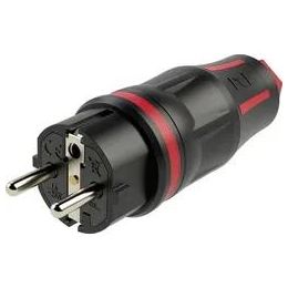 PCE 05721-sr Schutzkontaktstecker 250 V Schwarz/Rot IP54
