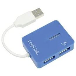 Logilink UA0136 USB-Hub 4 Port USB-A USB 2.0 480MBit/s Blau UA0136