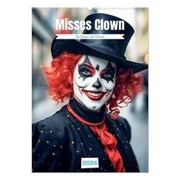 Misses Clown (Wandkalender 2026 DIN A2 hoch), Calvendo Monatskalender