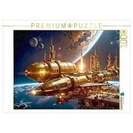 Calvendo Puzzle Andockman&ouml;ver von Flashcube III und Brassliner II an eine Raumstation 1000 Teile Lege-Gr&ouml;&szlig;e 64x48cm Foto-Puzzle f&uuml;r gl&uuml;ckliche Stund