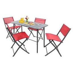 Vcm 5 tlg. Bistroset Balkonset Gartenset Sumila 110x55