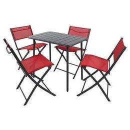 Vcm 5 tlg. Bistroset Balkonset Gartenset Sumila 80x55