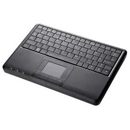 Perixx PERIBOARD-510-PLUS USB Tastatur Deutsch, QWERTZ Schwarz Integriertes Touchpad