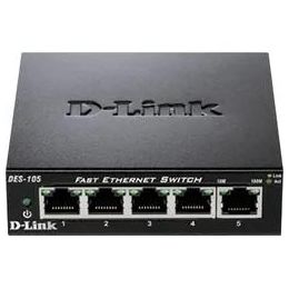 DLink D-Link DES-105 Netzwerk Switch 5 Port 100 MBit/s