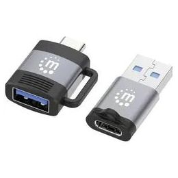 Manhattan USB 2.0 Adapter [2x USB 3.2 Gen 1 Buchse A (USB 3.0), USB 3.2 Gen 1 Buchse C (USB 3.0) - 2x USB 3.2 Gen 1 Stecker C (USB 3.0), USB 3.2