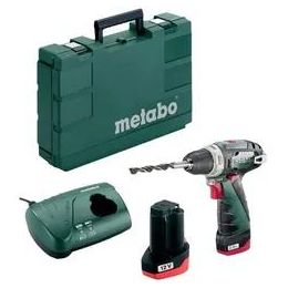 Metabo PowerMaxx BS 600080500 Akku-Bohrschrauber 10.8 V 2.0 Ah Li-Ion inkl. 2. Akku, inkl. Ladeger&auml;t, inkl. Koffer