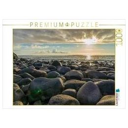 Calvendo Puzzle Uttakleiv Strand am Abend, Lofoten 1000 Teile Lege-Gr&ouml;&szlig;e 64x48cm Foto-Puzzle f&uuml;r gl&uuml;ckliche Stunden