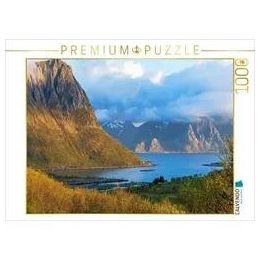 Calvendo Puzzle Panorama auf der Lofoteninsel Vestv&aring;g&oslash;ya 1000 Teile Lege-Gr&ouml;&szlig;e 64x48cm Foto-Puzzle f&uuml;r gl&uuml;ckliche Stunden