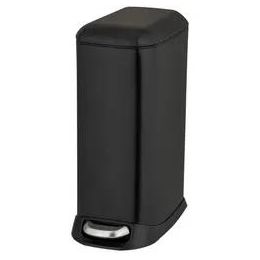 Wenko Treteimer Mod. Design 20 L, Easy-Close, Schwarz, mit herausnehmbarem Einsatz