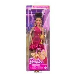 Mattel Barbie Turniert&auml;nzerin-Modepuppe mit braunem Haar und Tanzpokal-Zubeh&ouml;r