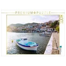 Calvendo Puzzle Abendstimmung im Hafen von Pythagorion auf Samos 1000 Teile Lege-Gr&ouml;&szlig;e 64x48cm Foto-Puzzle f&uuml;r gl&uuml;ckliche Stunden
