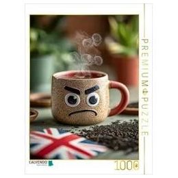Calvendo Puzzle Meckernder Earl Grey - Britischer Teegenuss mit Haltung 1000 Teile Lege-Gr&ouml;&szlig;e 64x48cm Foto-Puzzle f&uuml;r gl&uuml;ckliche Stunden