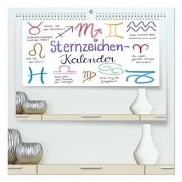 Calvendo Sternzeichen-Kalender (hochwertiger Premium Wandkalender 2026 DIN A2 quer), Kunstdruck in Hochglanz
